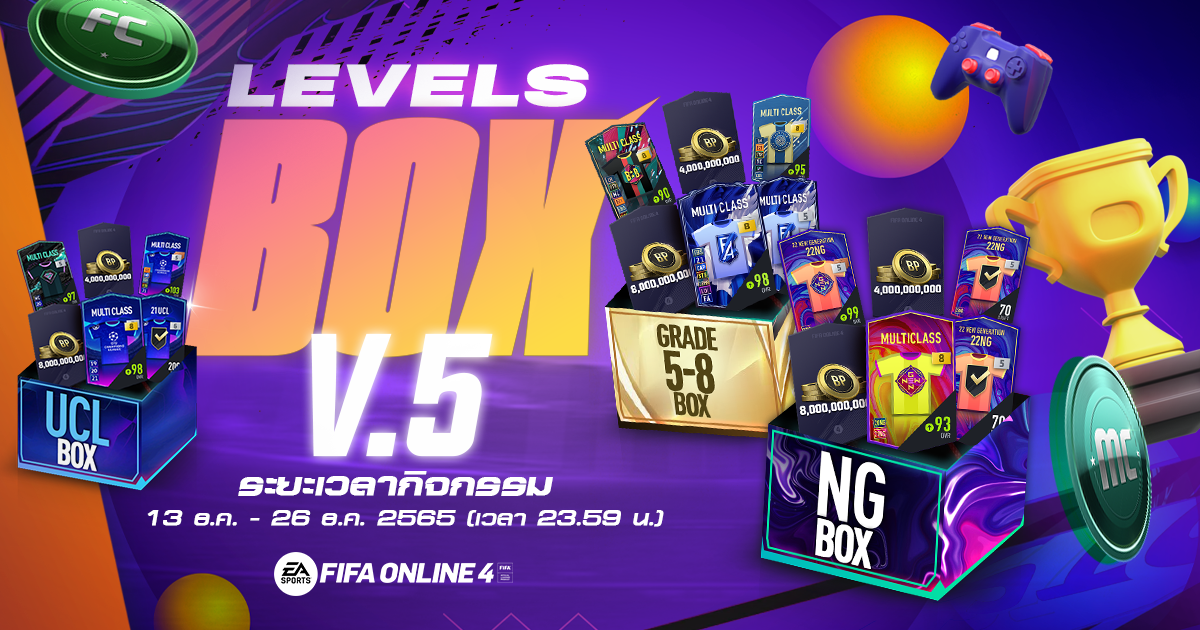 Levels Box กล่องหรรษา มหาสนุก ต้อนรับนักเตะคลาสใหม่