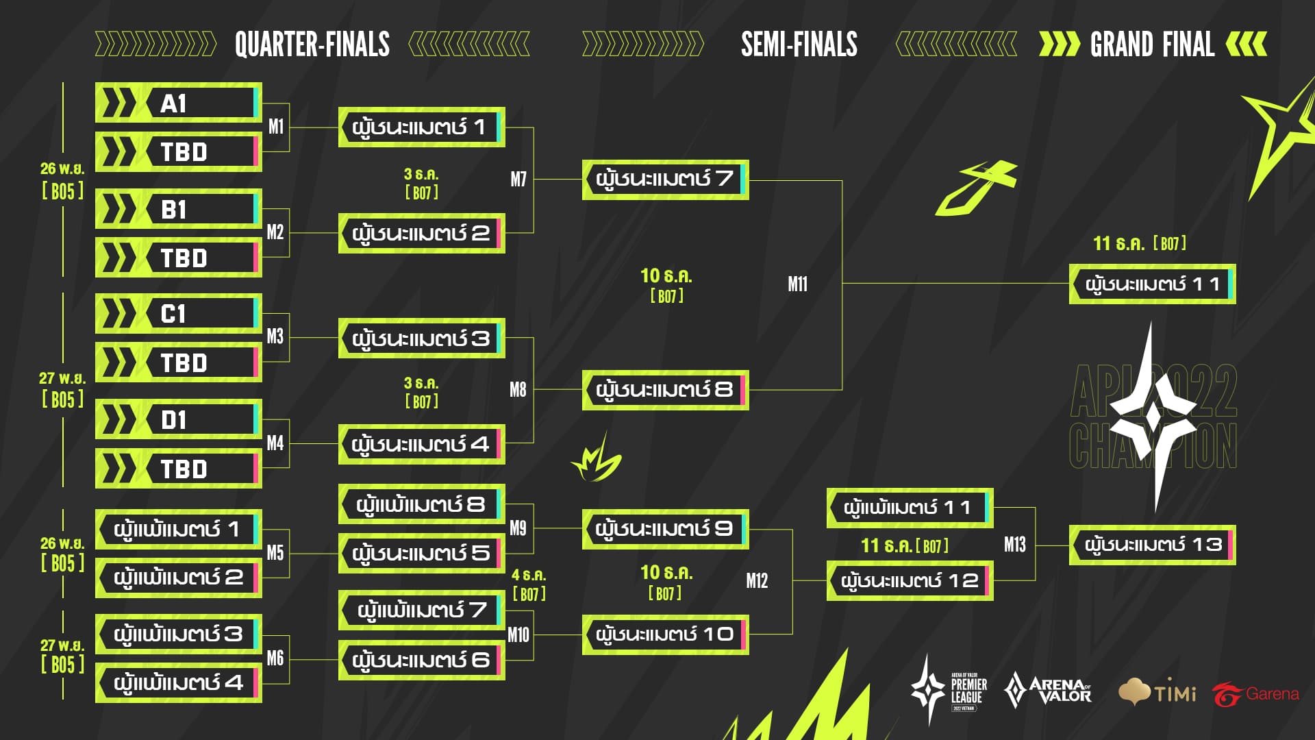 รับชมถ่ายทอดสดการแข่งขันได้ตั้งแต่วันที่ 16 พ.ย. นี้!